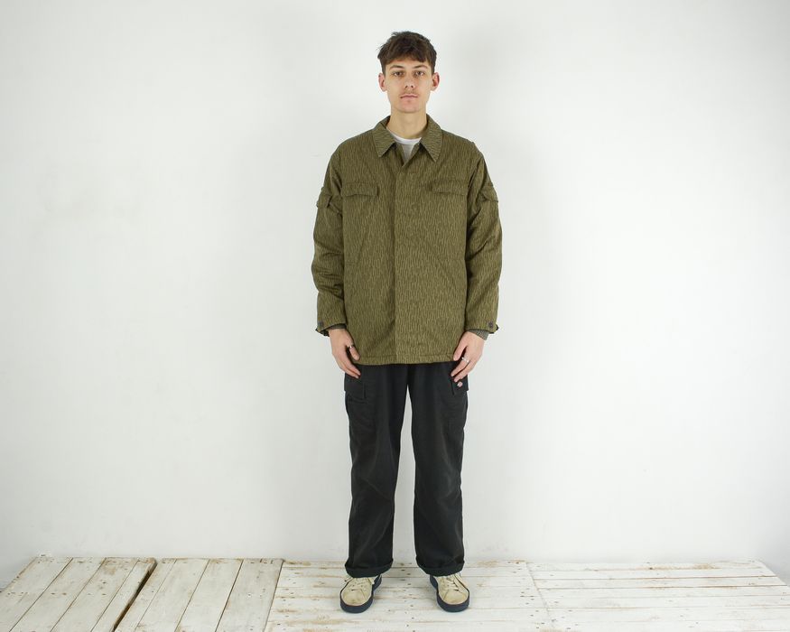 Vintage DDR East Germany Army 70s Jacket L Strichtarn insulated coat ...