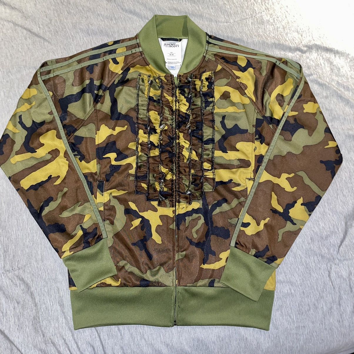 Jeremy Scott Jeremy Scott x adidas originals firebird camo ruffled ...