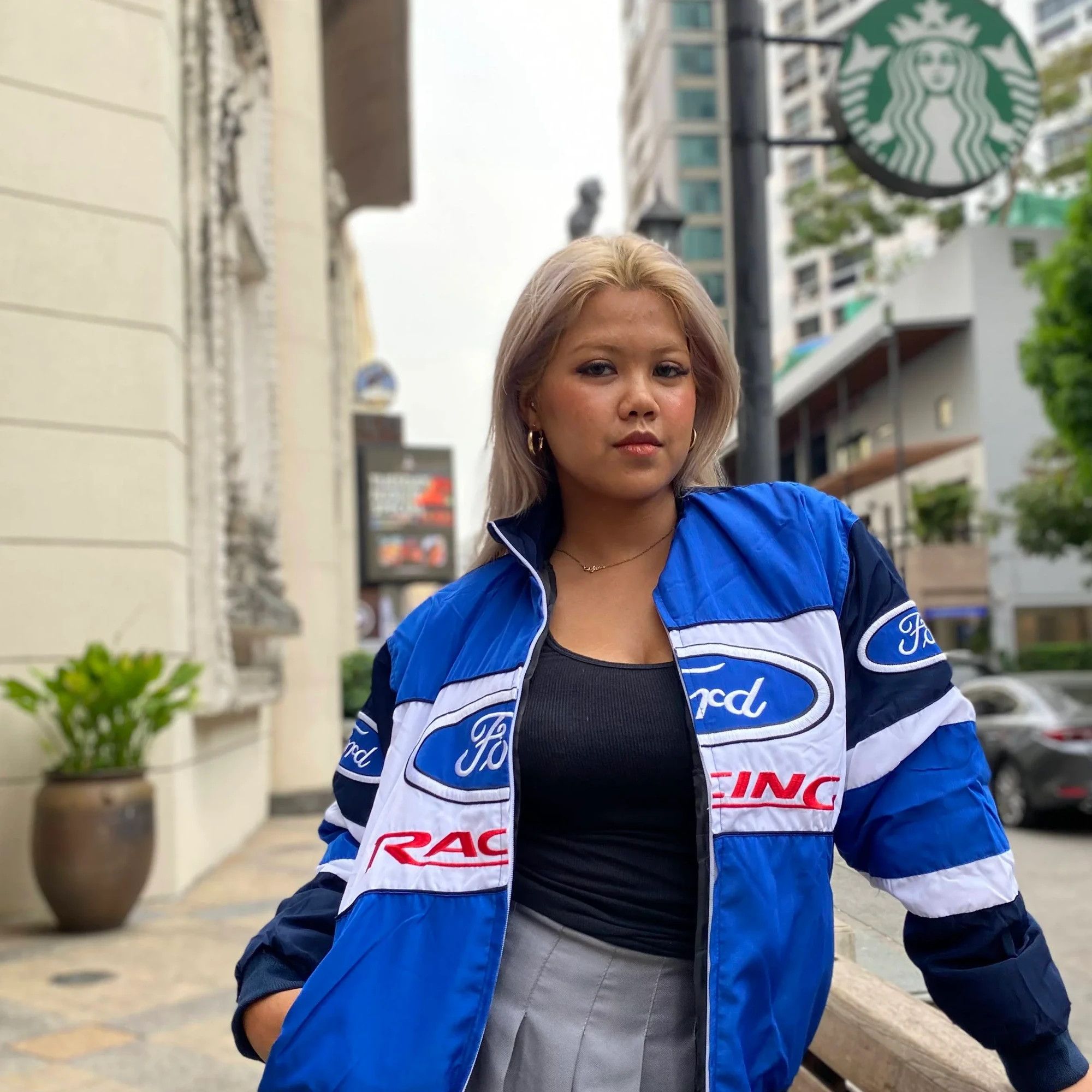 Ford Vintage Ford Racing Bomber Jacket Color Block NASCAR Style | Grailed