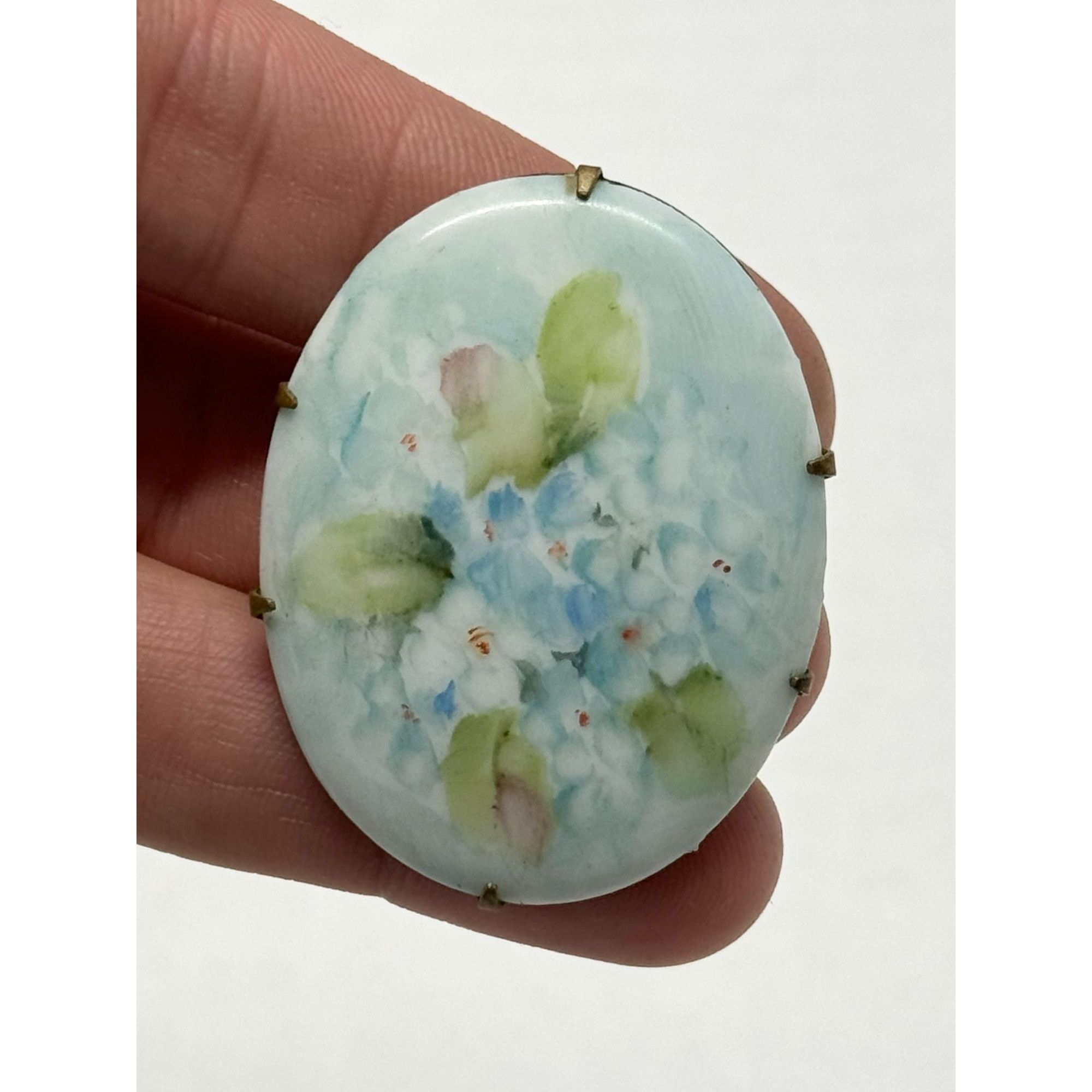 Vintage Estate porcelain flower brooch pin | Grailed