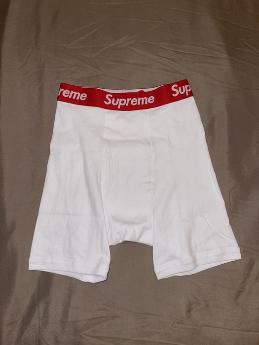 Supreme White boxer supreme | Grailed