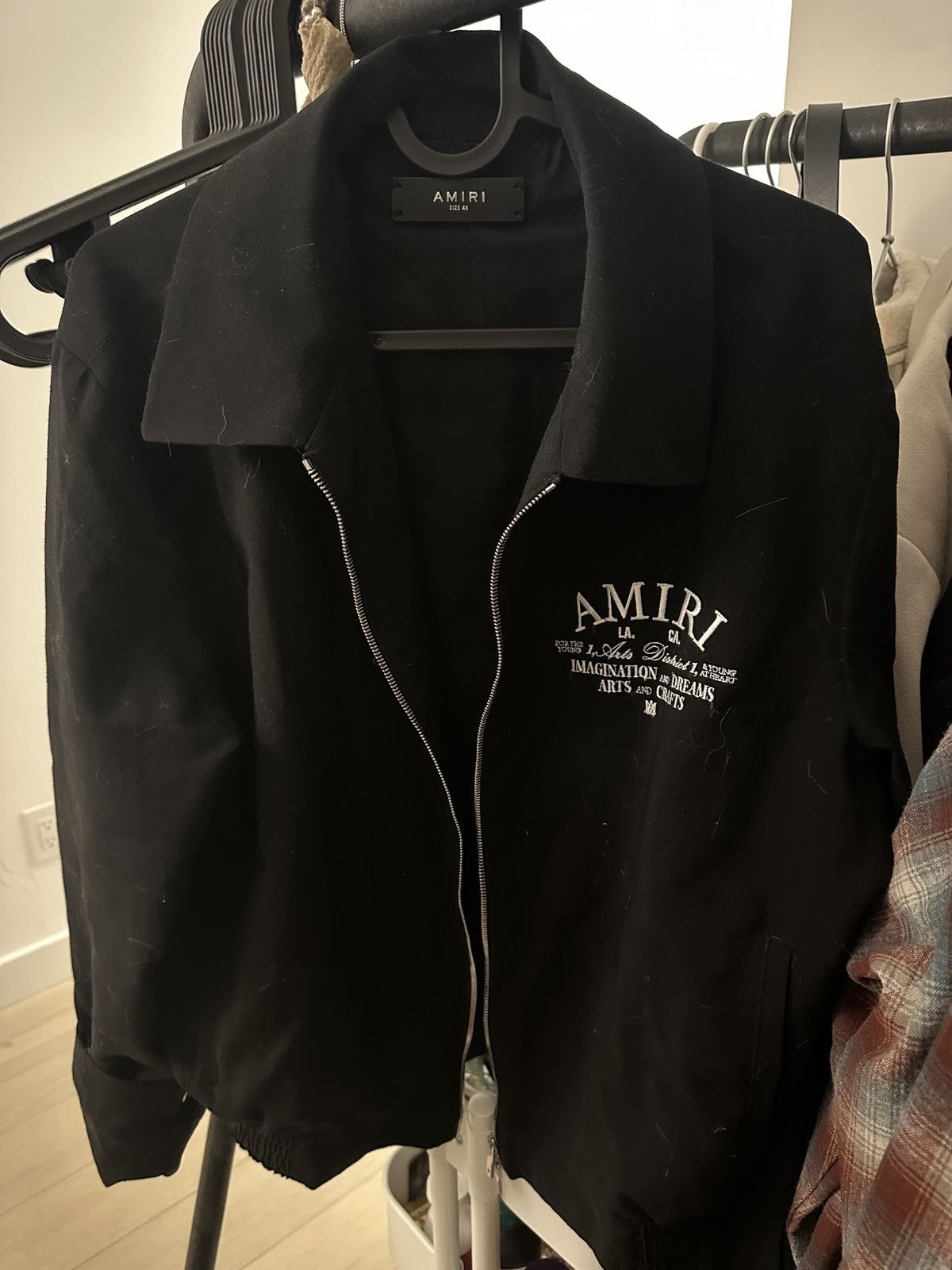 Amiri Arts District Wool Blend Blouson Jacket | Grailed