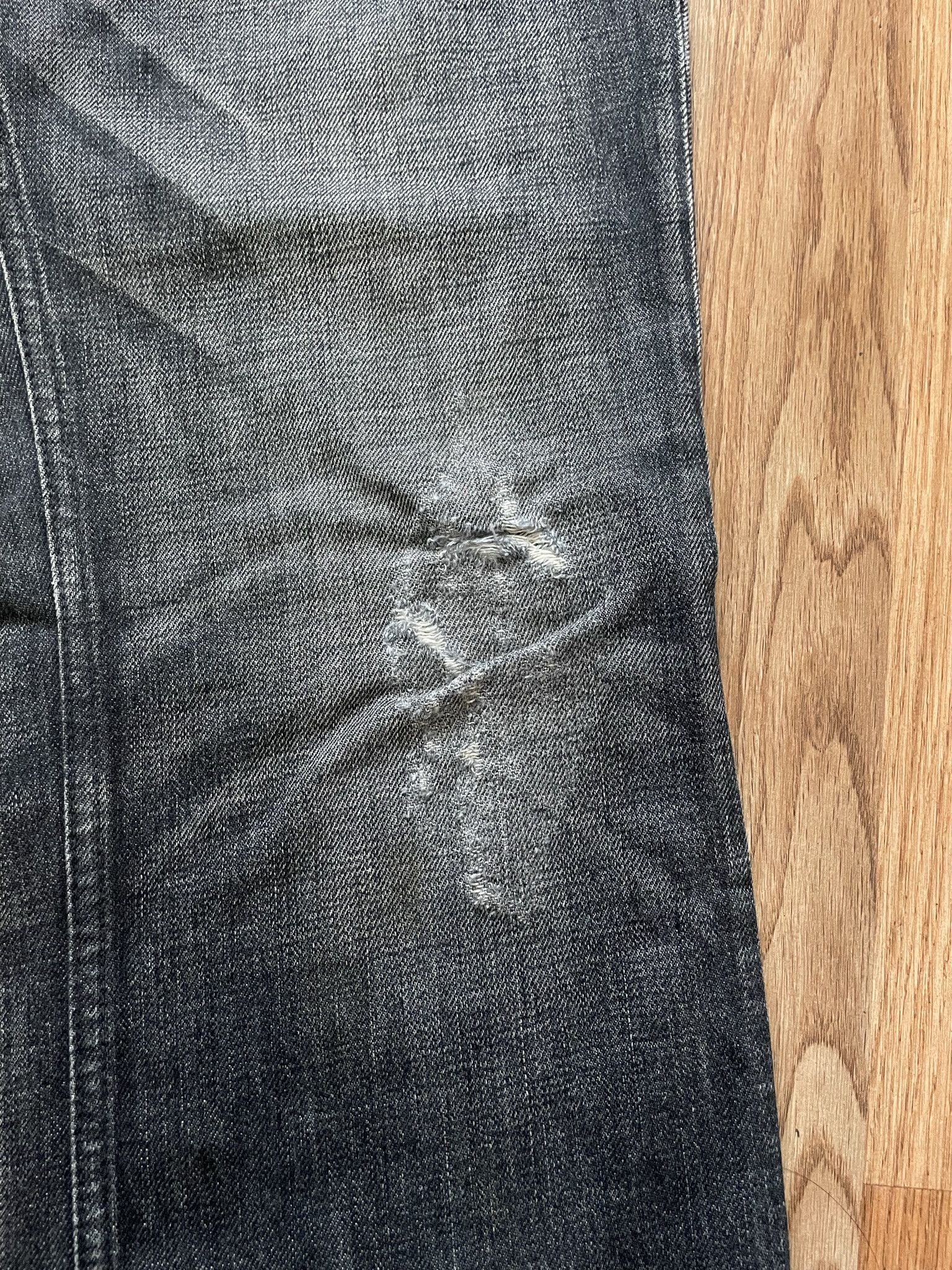 Number (N)ine FW07 Number Nine Crying Heart Pain Gray Denim Jeans | Grailed