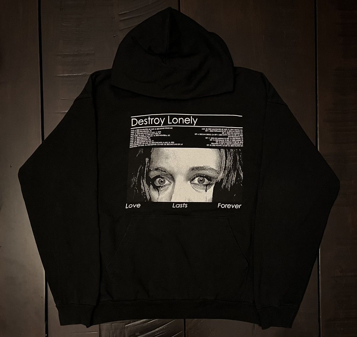 Destroy Lonely × Ken Carson × Playboi Carti Destroy Lonely Love Last Forever No Stylist Tour Blk ...