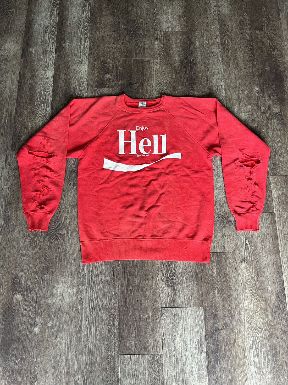 READYMADE × Saint Michael Saint Michael Enjoy Hell Sweatshirt | Grailed