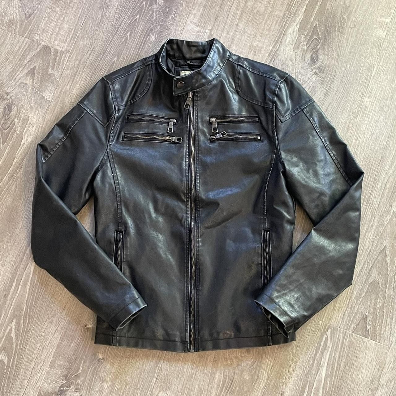 American Rag × Vintage American Rag Cie Black Leather Jacket | Grailed