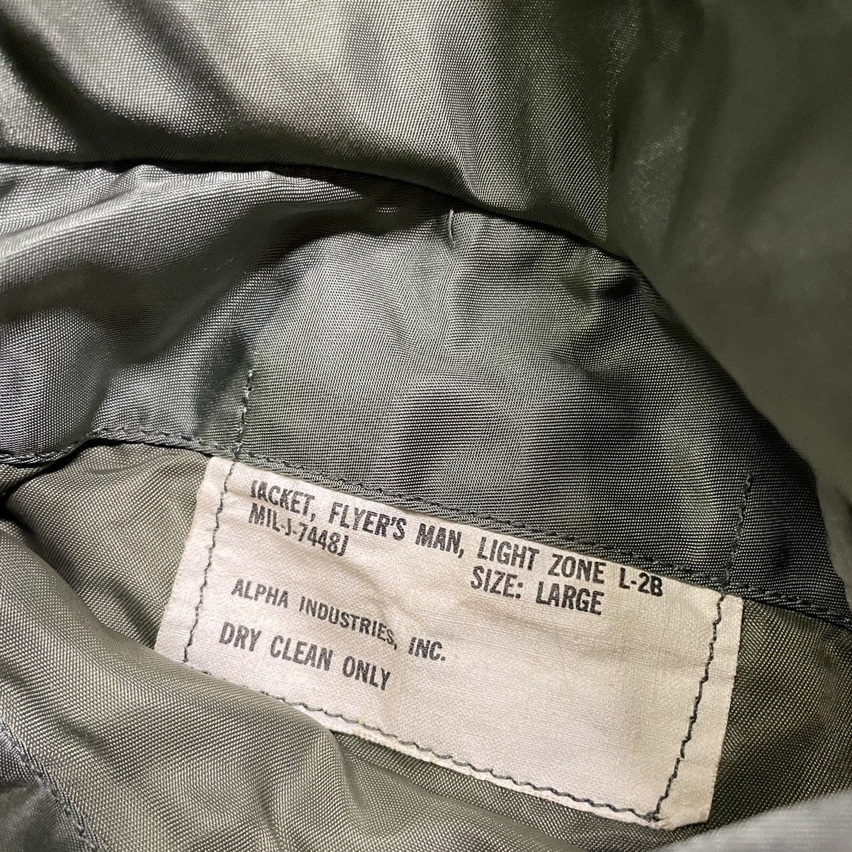 Alpha Industries × Military × Vintage Vintage 60s/70s US Military Vietnam War L-2B Bomber Jacket ...