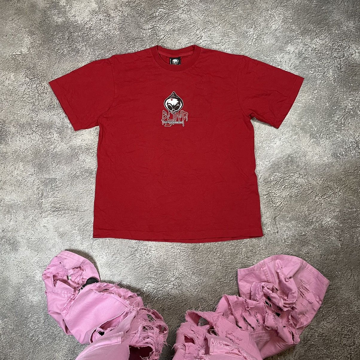 Vintage Vintage 90s Rare Blind Tee Band Tee Skeleton Logo Horror | Grailed