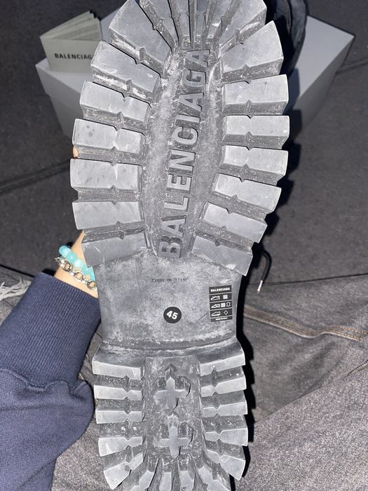 Balenciaga balenciaga canvas 20MM combat strike boot | Grailed