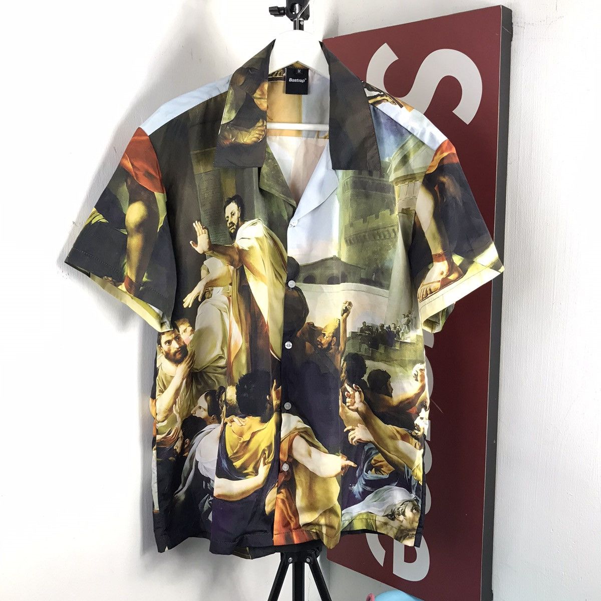 Other *RARE* Jesus Christ AOP jesus love Christ rayon button ups | Grailed