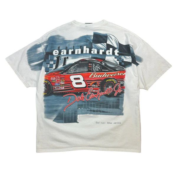 Chase Authentics VINTAGE DALE EARNHARDT RACING TEE WHITE | Grailed
