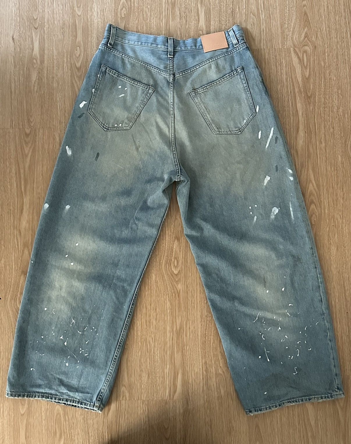 Acne Studios 2023F Super Baggy Jeans Paint Splatter / Trafalgar | Grailed