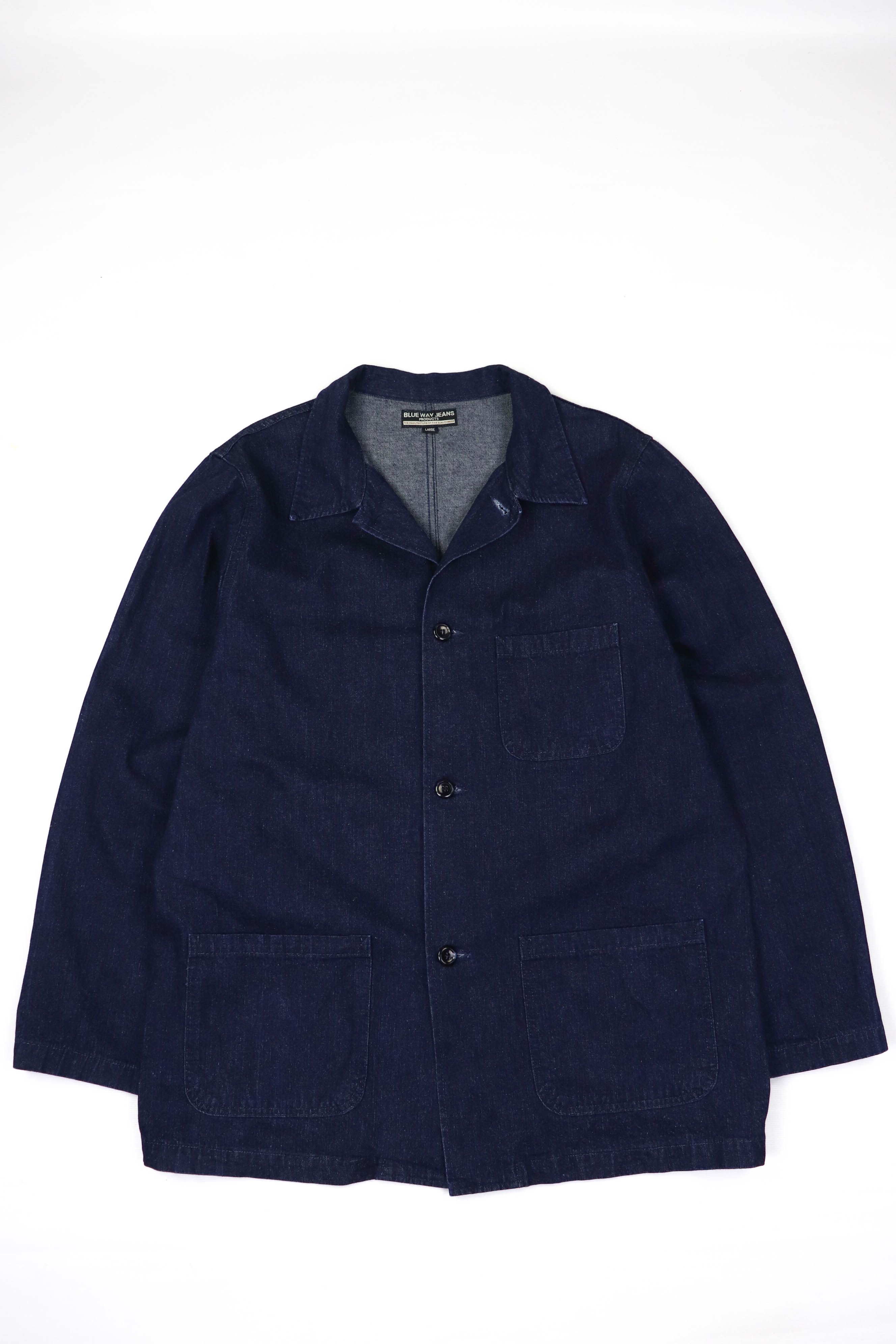 Vintage BLUE WAY JEANS Prod Vintage Made in Japan Denim Chore Coat ...