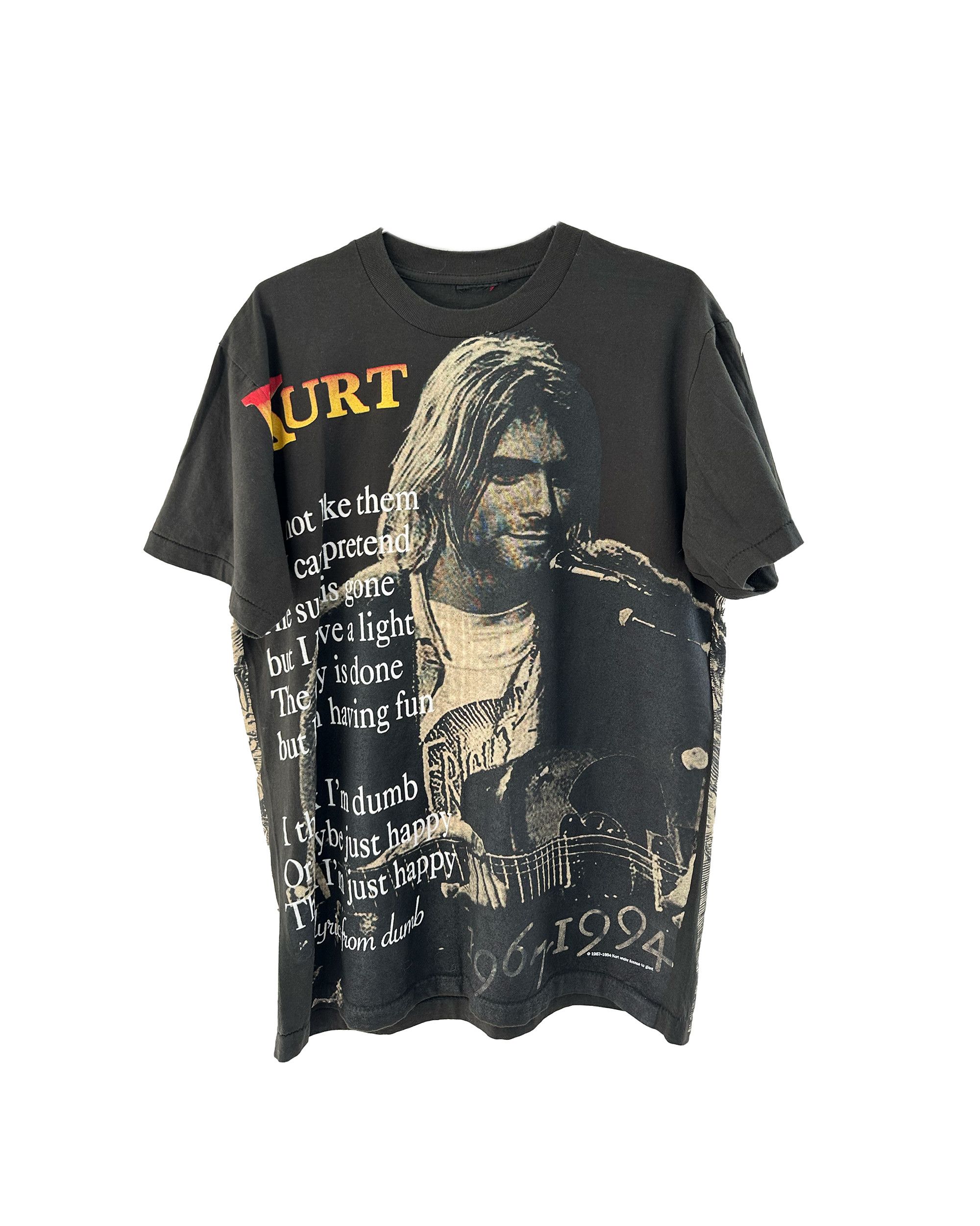 Giant × Kurt Cobain × Vintage KURT COBAIN MEMORIAL VINTAGE ALL OVER ...