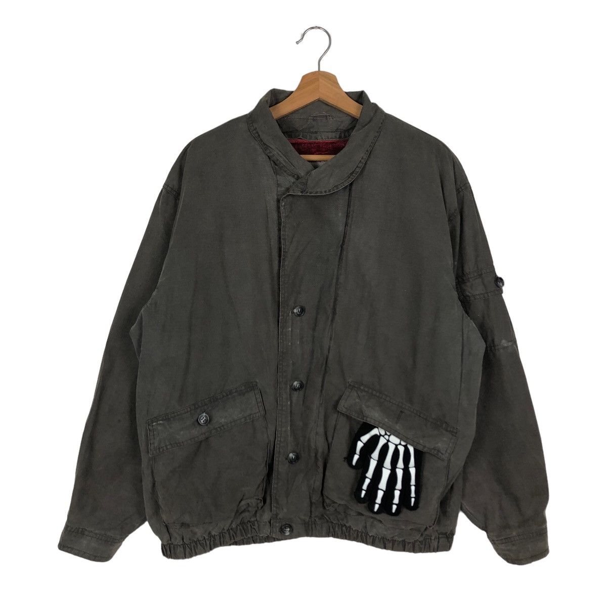 Issey Miyake MILITARY CONSTRUCTION BOMBER JACKET COCODES ISSEY MIYAKE ...