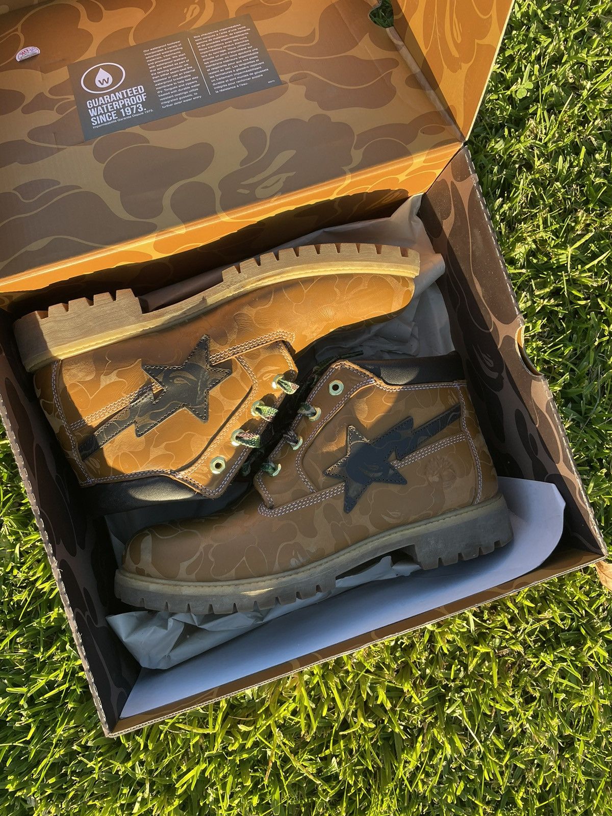 Bape × Timberland Bape x Timberland Chukka Boots | Grailed