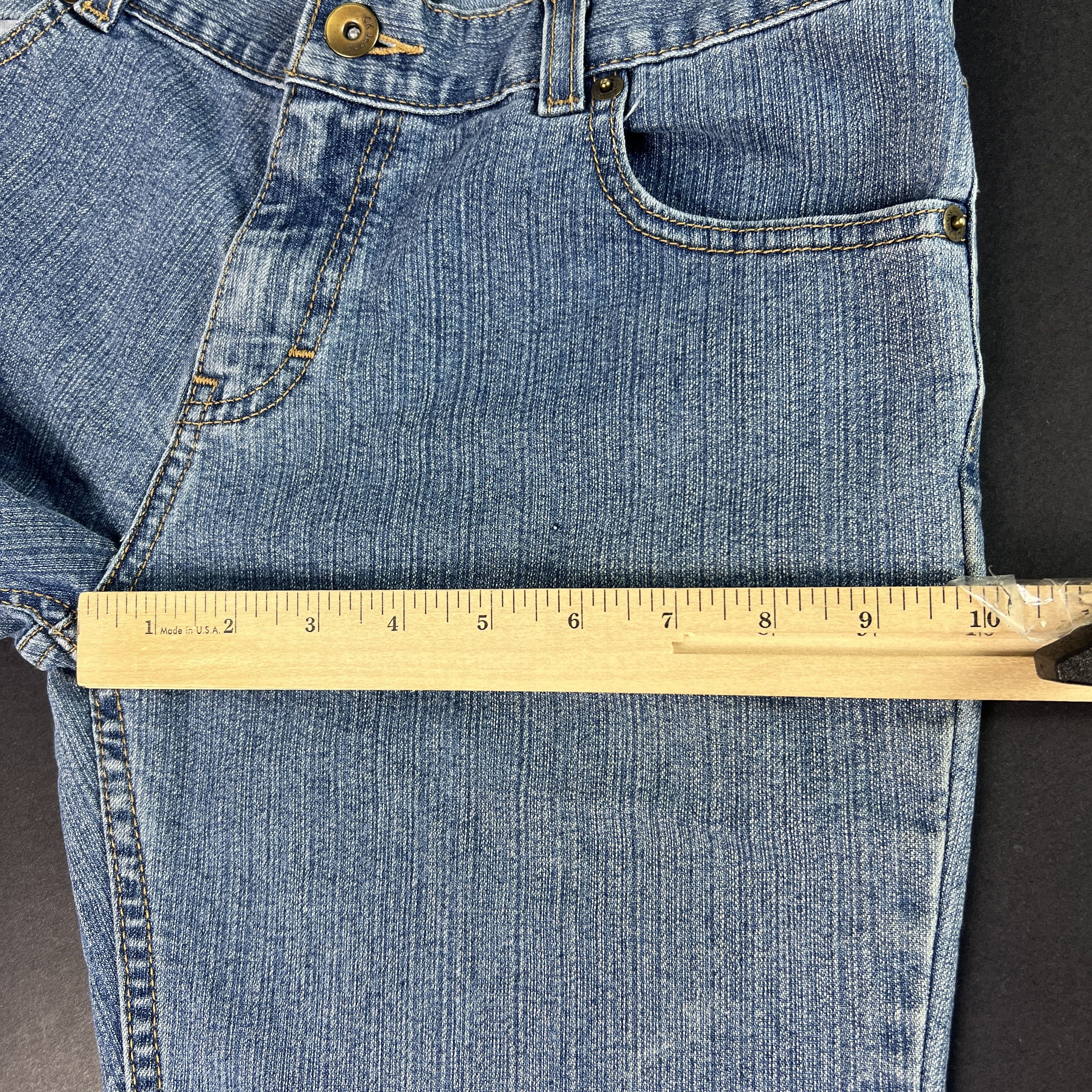 Calvin Klein Y2K Calvin Klein Jeans Low Rise Flare Blue Faded Denim ...