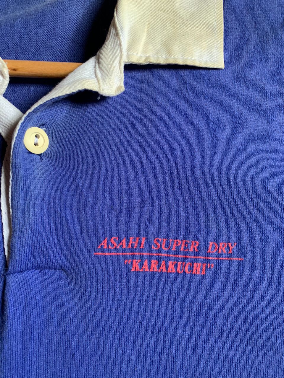 Japanese Brand Rare Vintage ASAHI SUPER DRY polo Tee single stich ...
