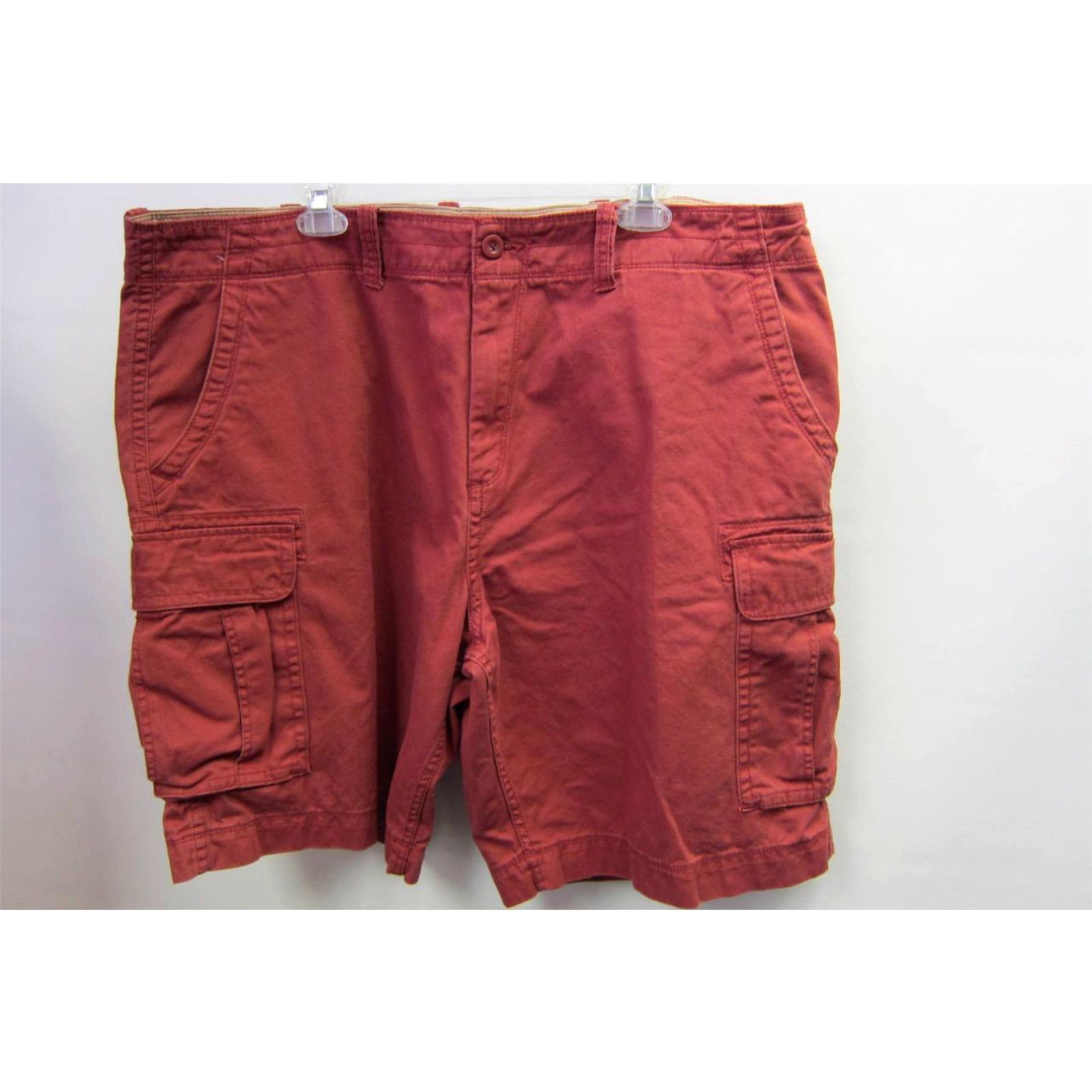 Vintage mens FOUNDRY RED BRICK THICK Cargo causal shorts sz 44 side ...