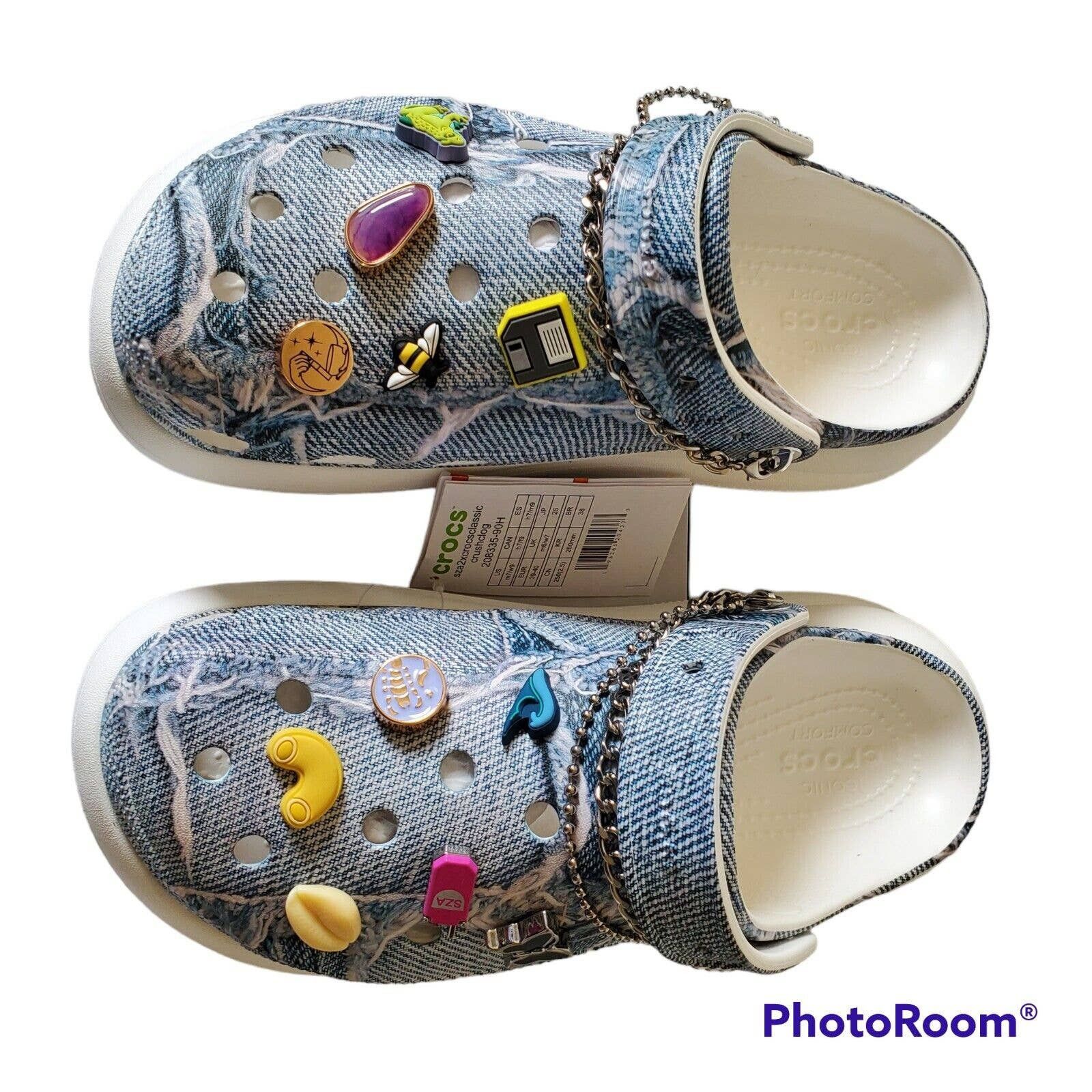 Crocs Crocs Unisex SZA x Classic Crush Clog Denim M 7 W 9 New | Grailed