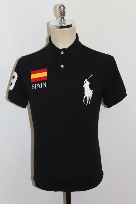 Polo Ralph Lauren RALPH LAUREN Spain Short Sleeve Black Polo Shirt ...