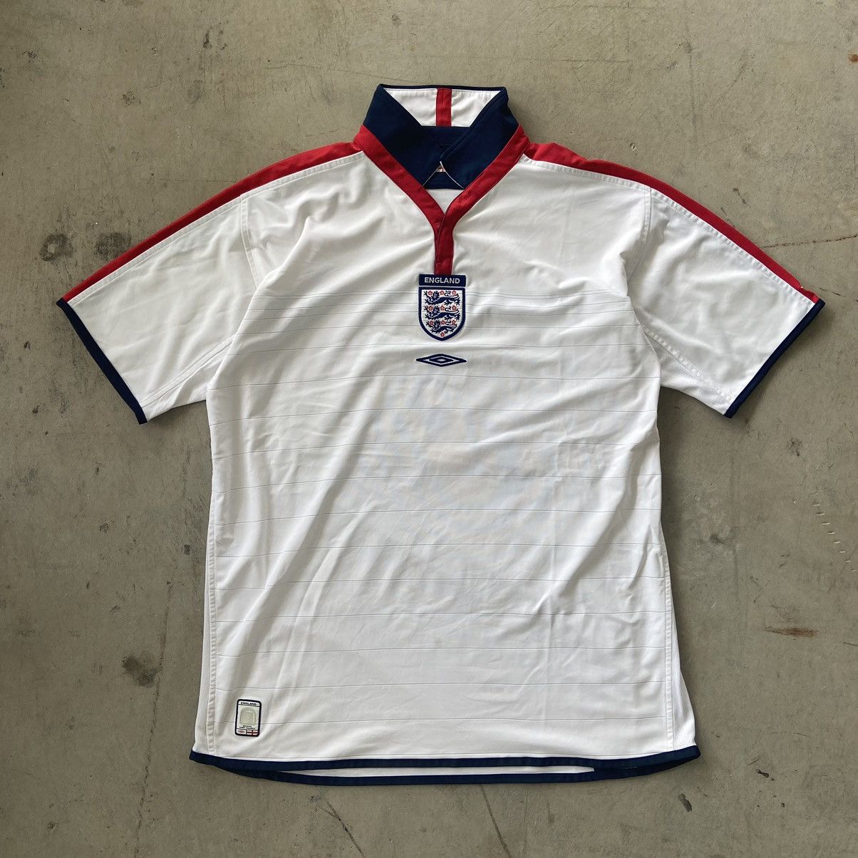 Soccer Jersey × Umbro × Vintage Classic 2004 England home kit jersey ...