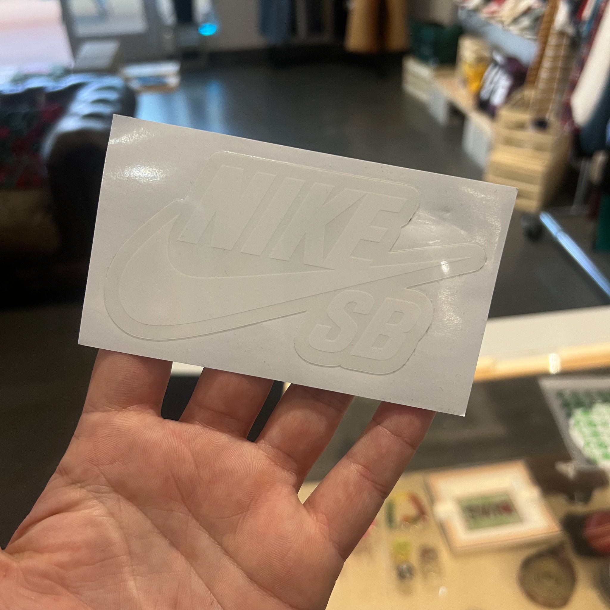 Nike × Stickers × Streetwear Nike SB Clear/White Decal Sticker | Grailed