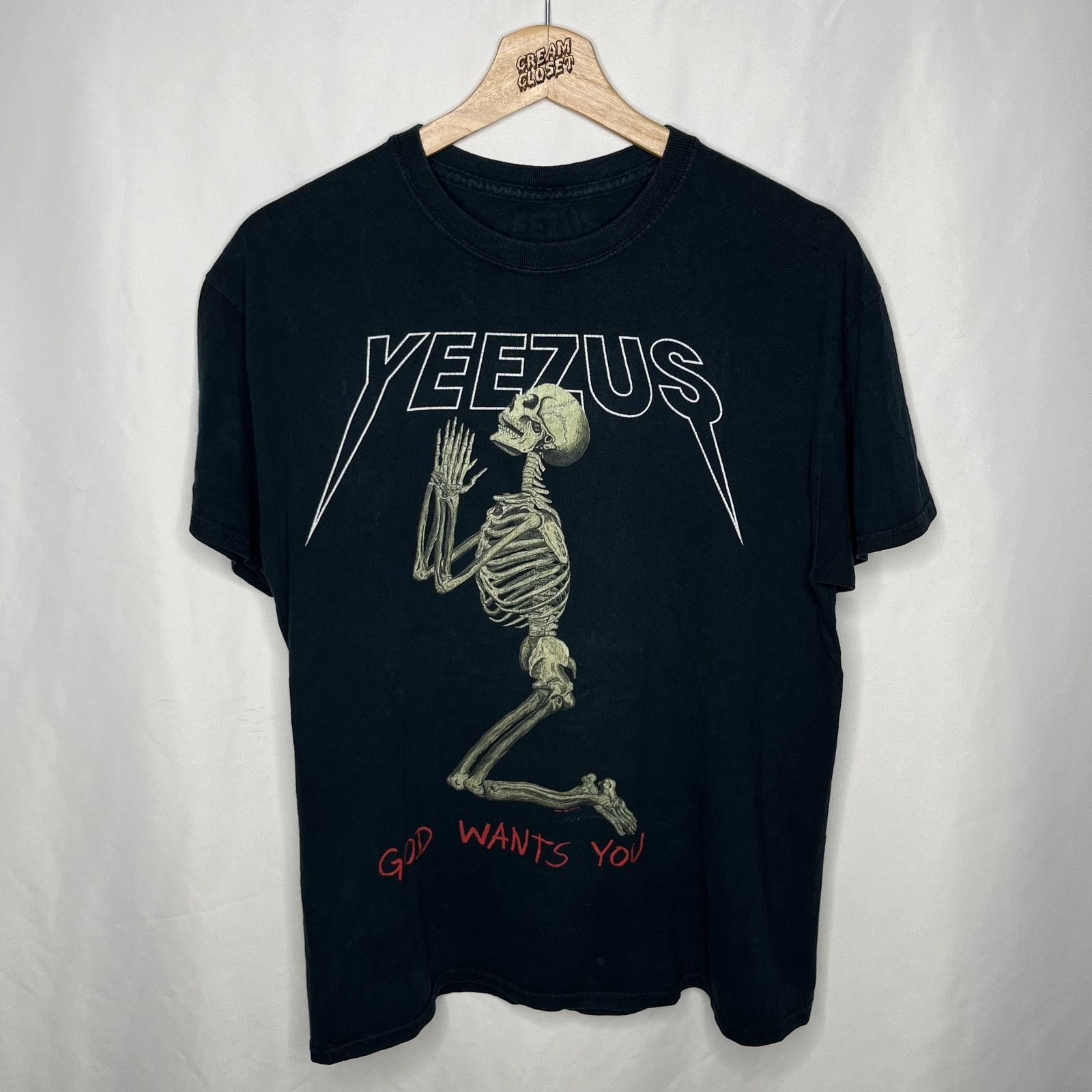 Kanye West × Wes Lang Yeezy Season Ye Wes Lang Praying Skeleton Yeezus ...