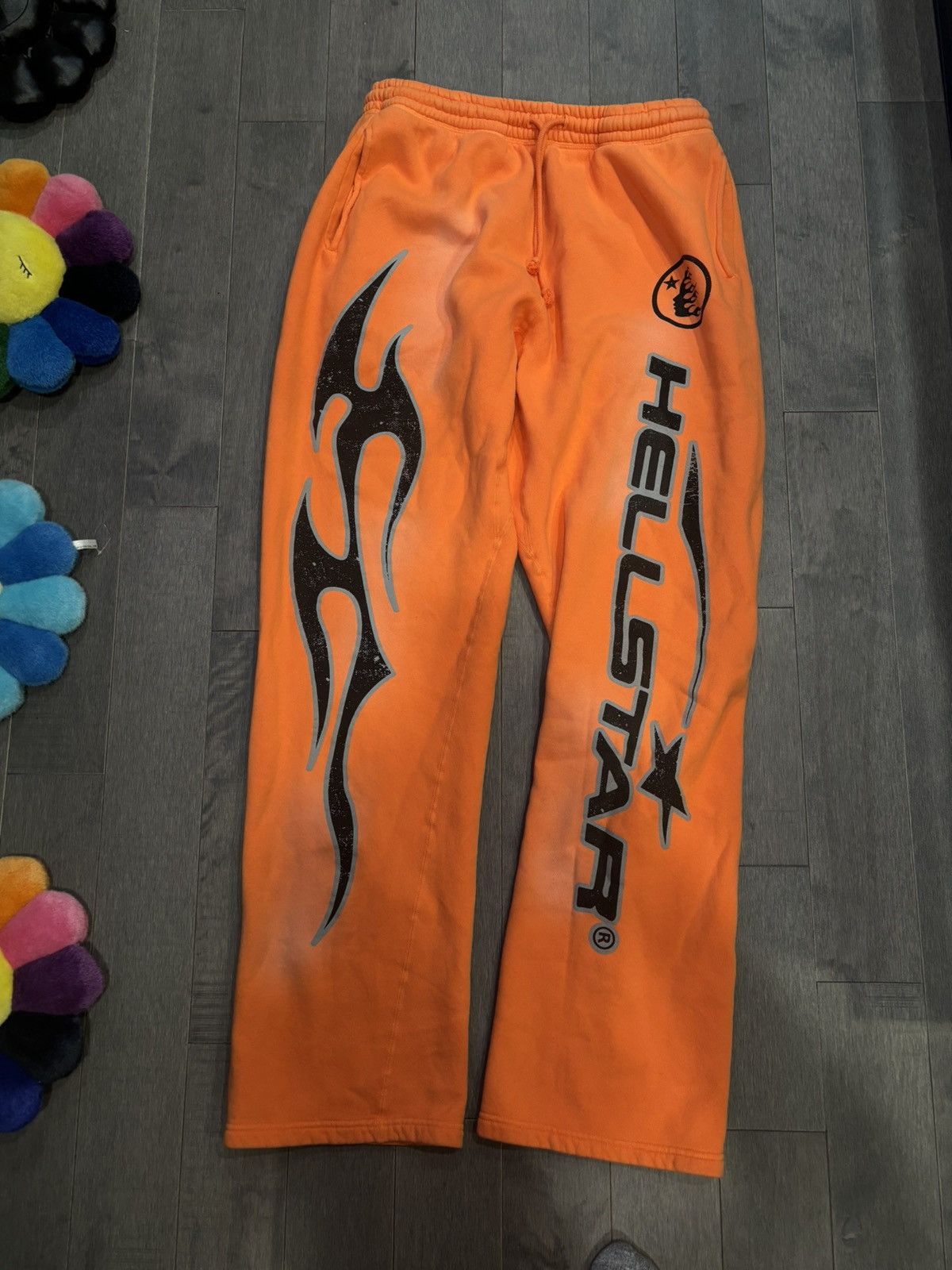 HELLSTAR Hellstar Orange Flare Sweatpants XXL | Grailed