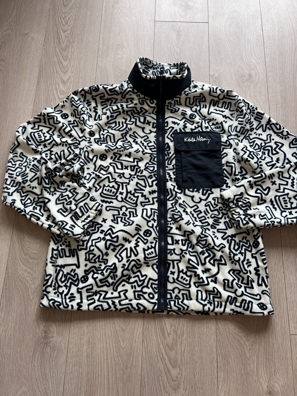Keith Haring × Streetwear × Vintage Keith Haring Fleece Sweater ...
