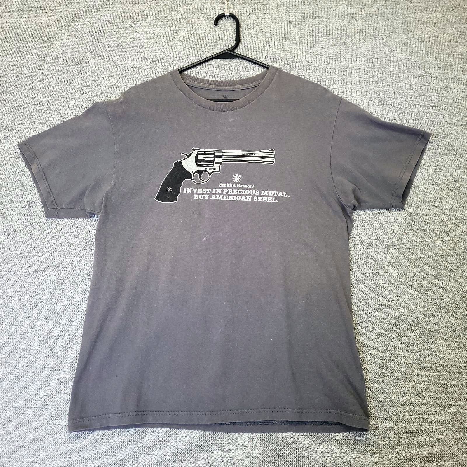 Vintage Smith & Wesson gun shirt Gray T-Shirt Pistol Revolver | Grailed