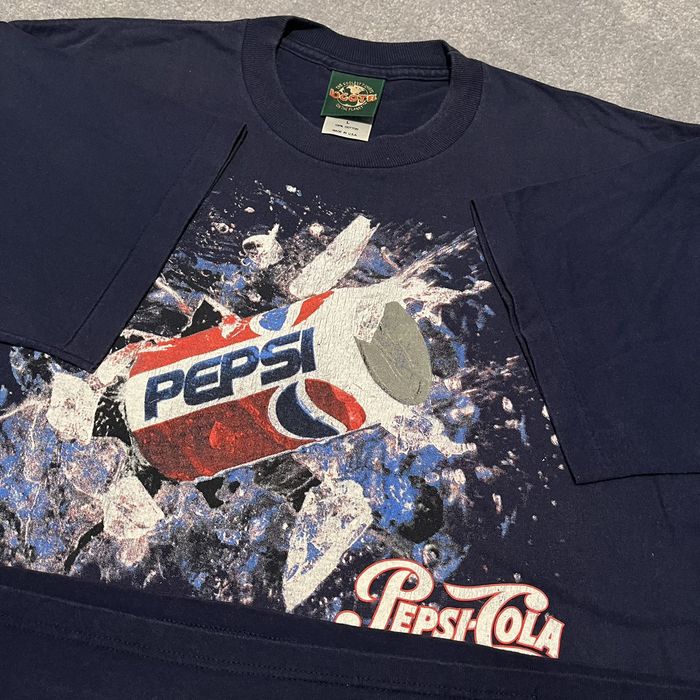 Vintage Vintage 1990s Pepsi Cola Graphic Logo Single Stitch Soda Tee ...