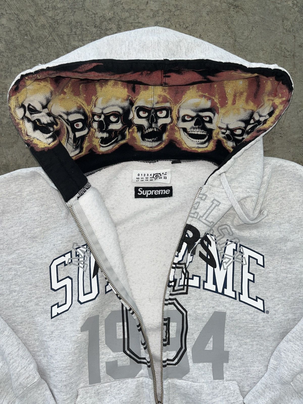 Supreme Supreme Maison Margiela zip up hoodie | Grailed