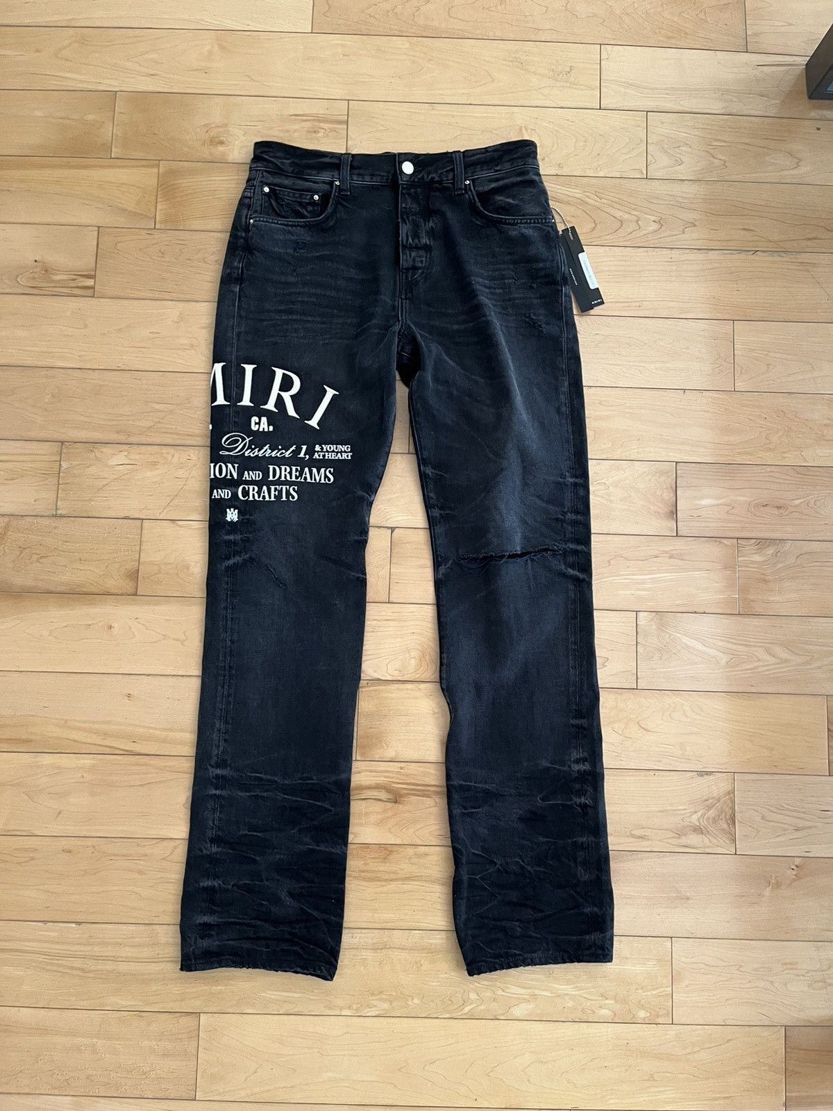 Amiri NWT - Amiri Black District Jeans | Grailed