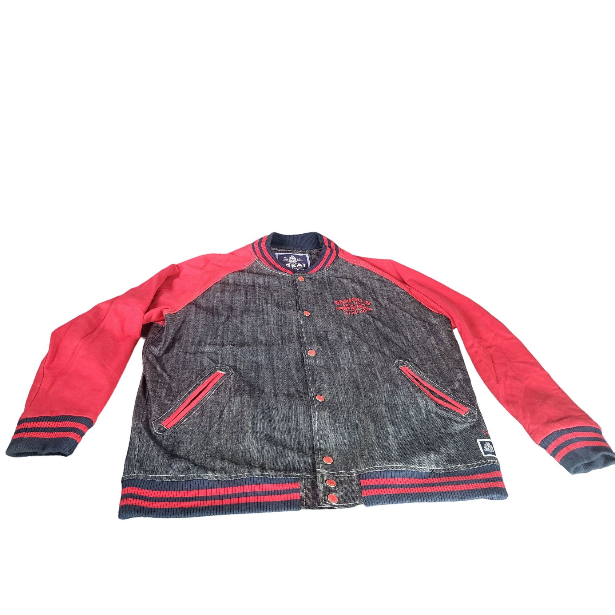 Parish Nation Parish Nation Varsity Jacket Men Sz 4XL Button Up Gray ...
