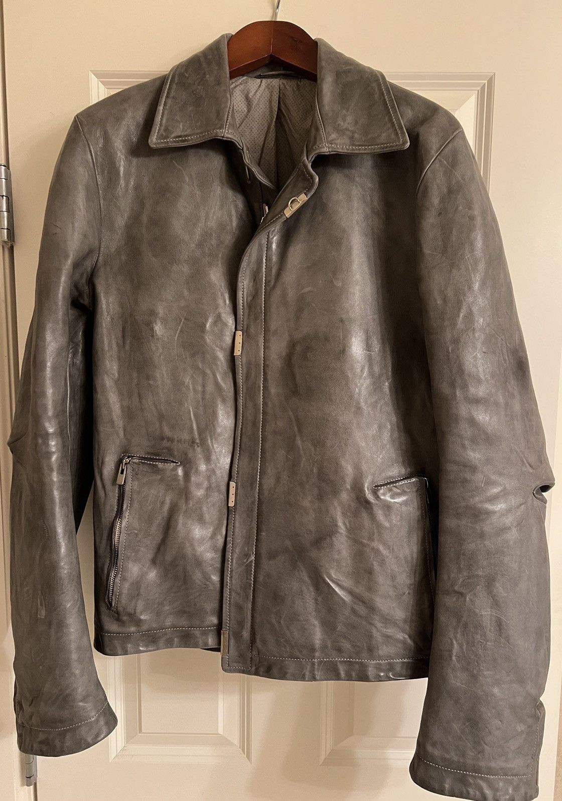 Carol Christian Poell CCP Scarstitch Leather Jacket | Grailed