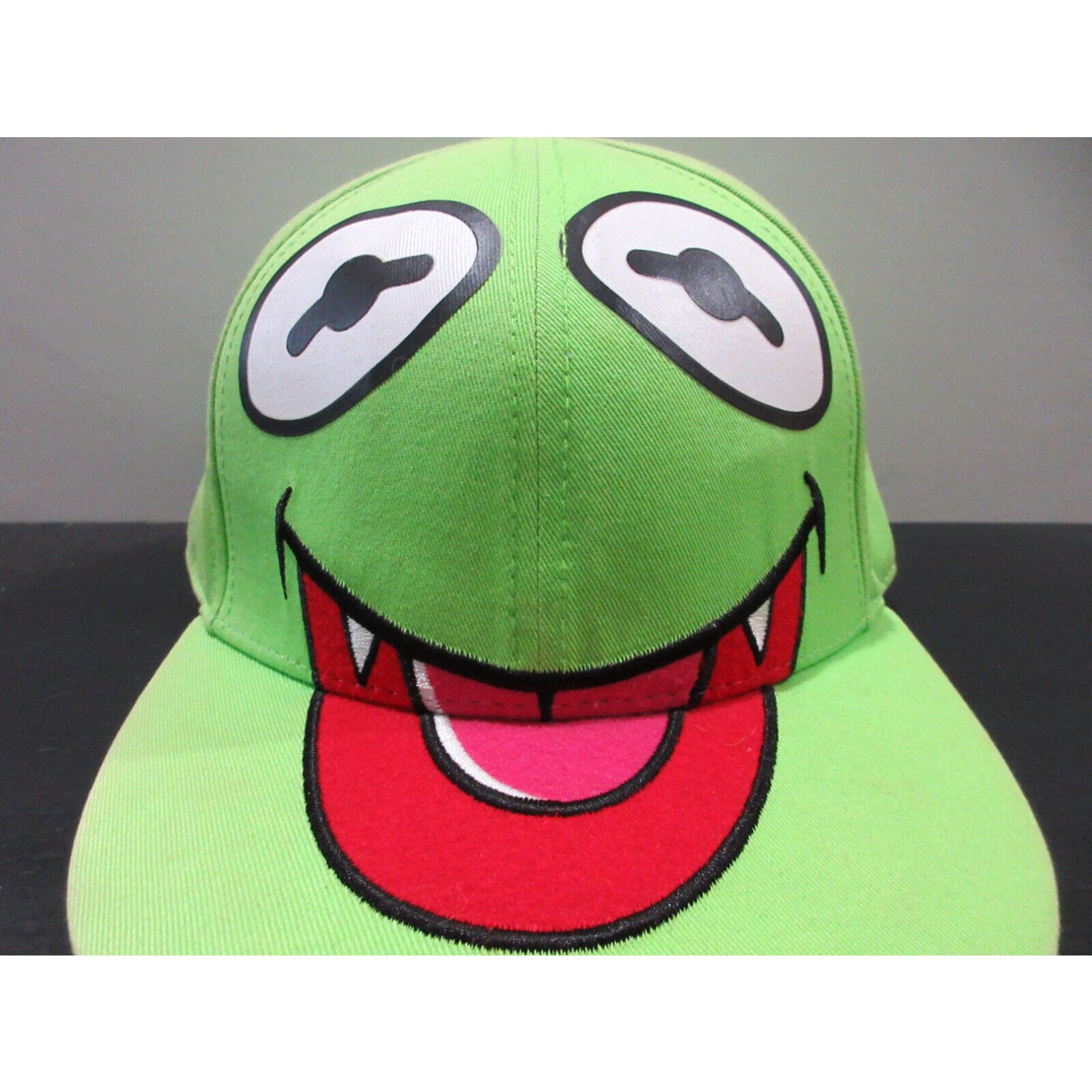 Logo 7 Kermit The Frog Hat Cap Snap Back Green Red The Muppets Big Logo ...