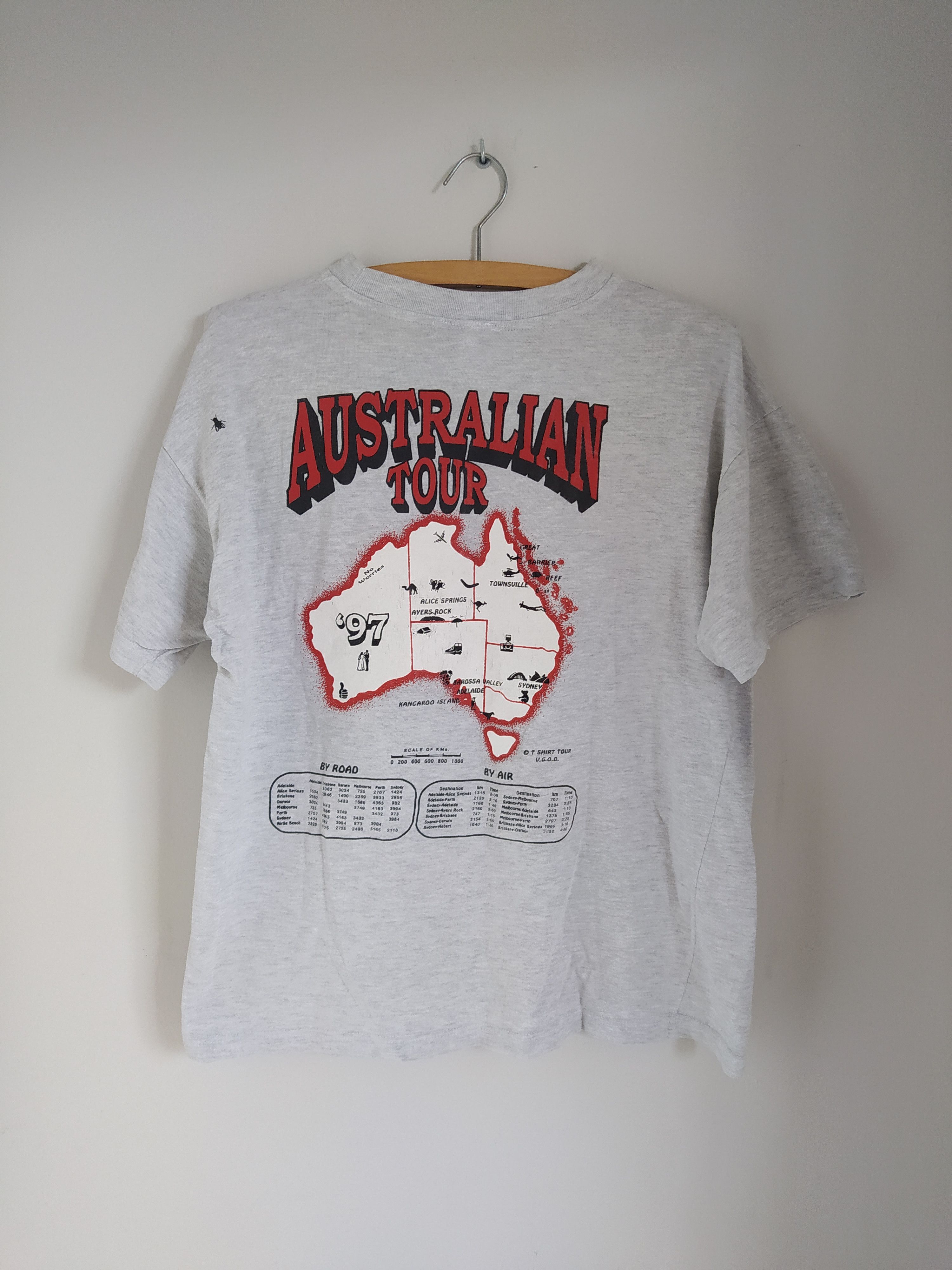 Vintage Australian Tour T-shirt vintage 90s rare | Grailed