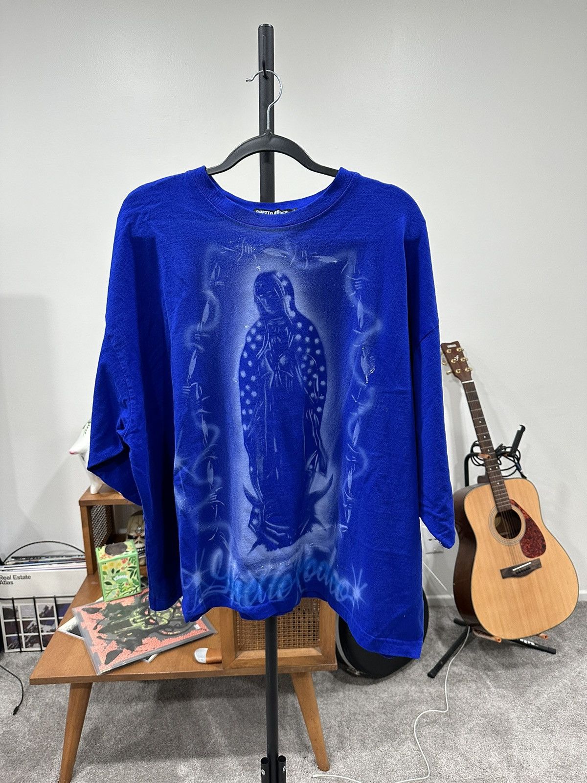 Ghetto Rodeo Ghetto Rodeo AIRBRUSH T BLUE | Grailed