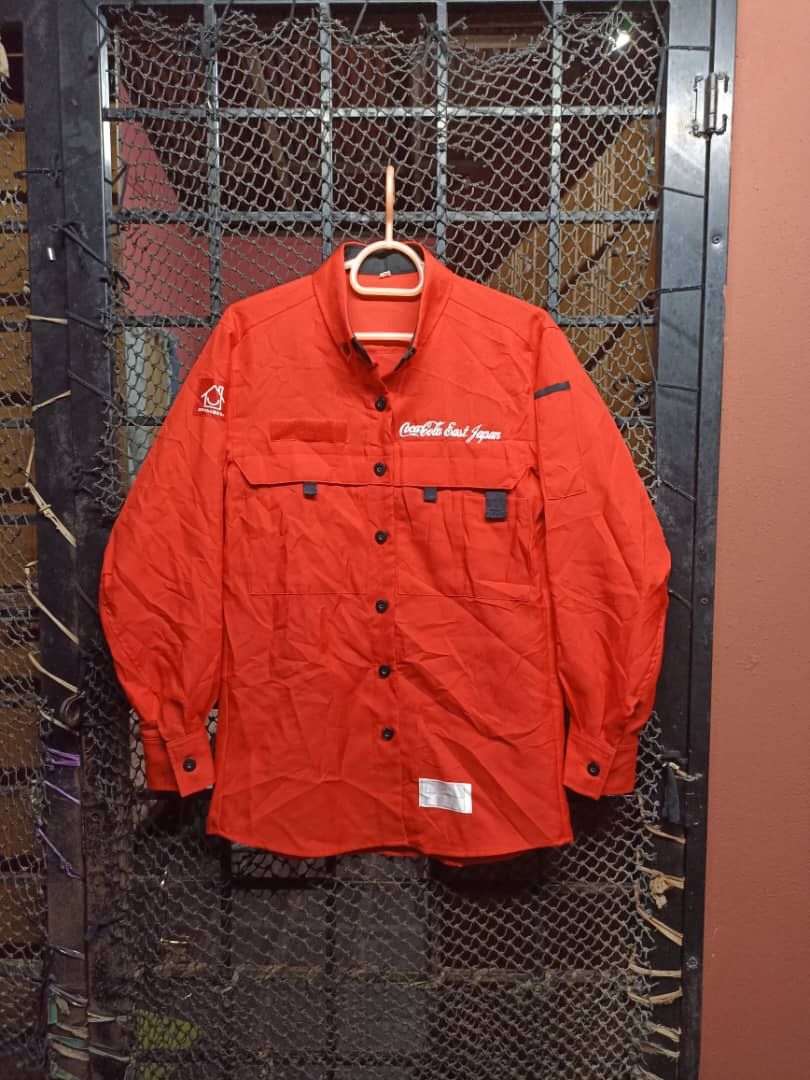 Coca Cola × Streetwear Coca-Cola Japan Work Shirt Button up | Grailed