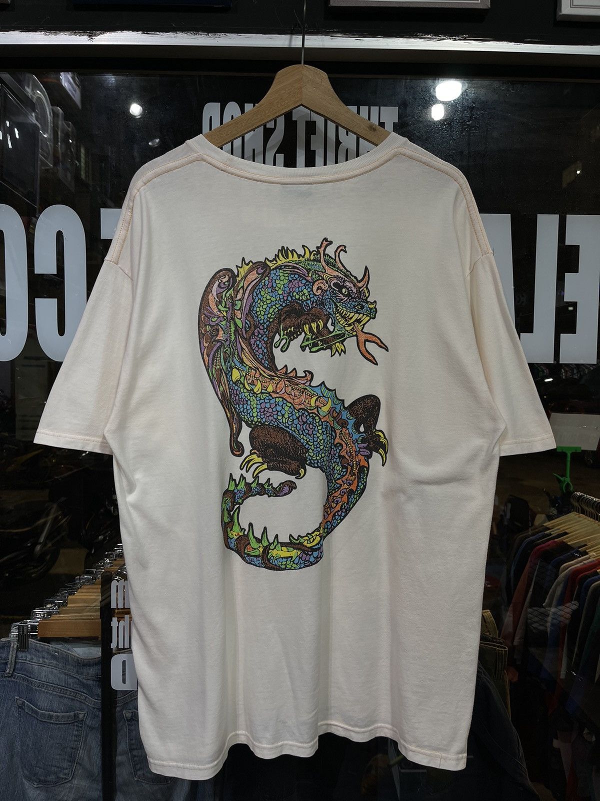Rare × Streetwear × Stussy Stussy Neon Dragon Tee | Grailed