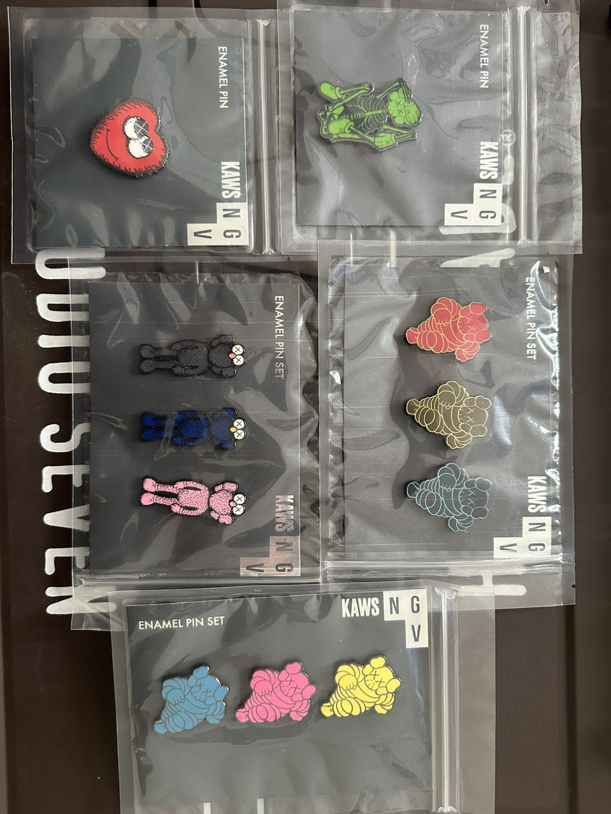 Kaws KAWS NGV Pin Set | Grailed