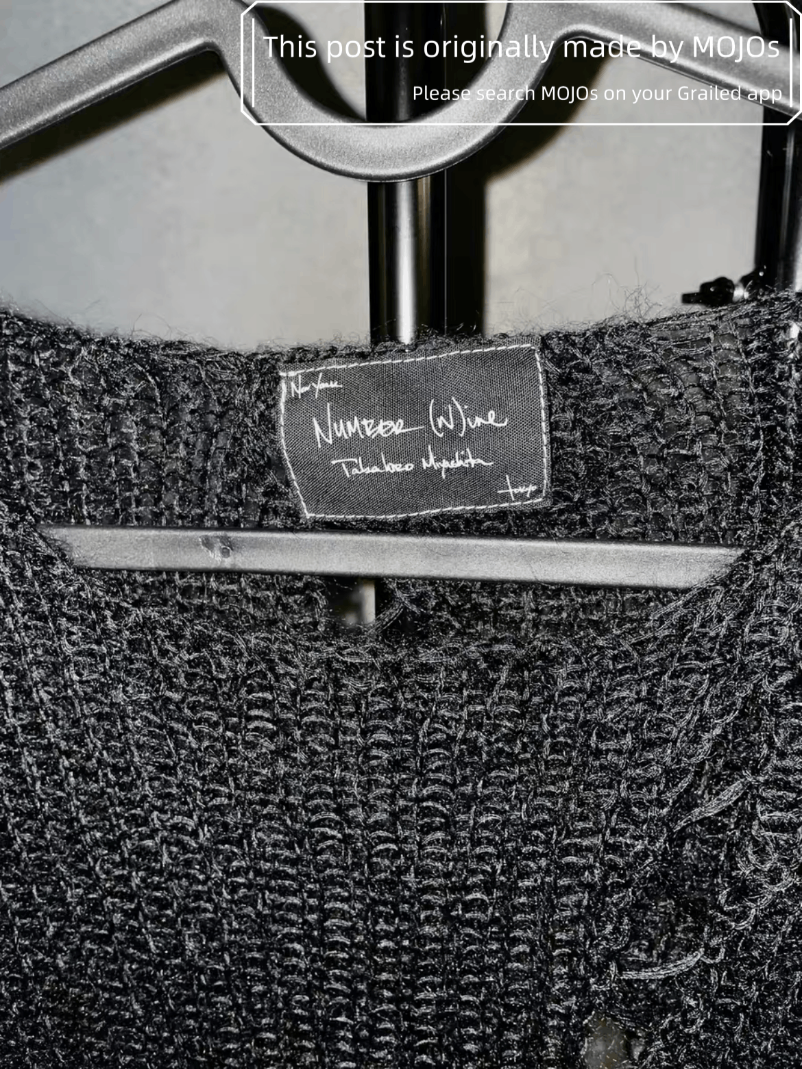 Number (N)ine Sz 3 Number Nine 04SS Dream Distressed Web Knitwear | Grailed