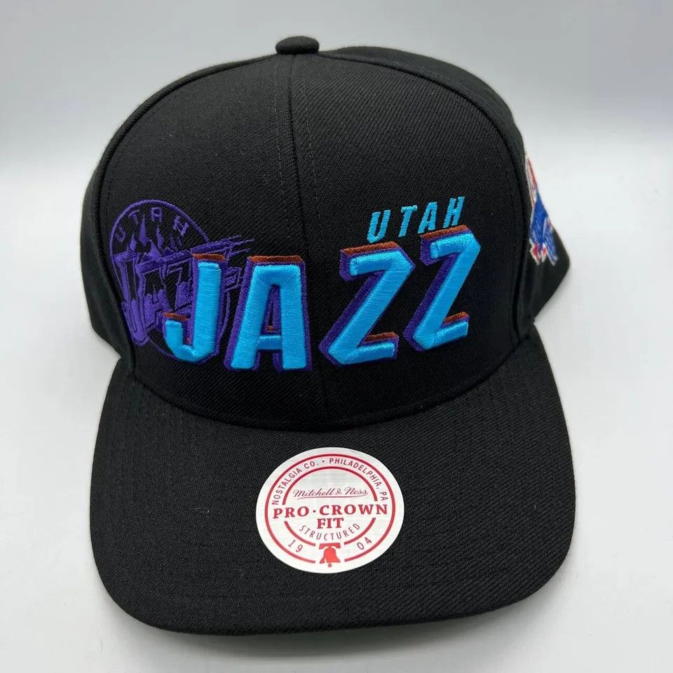 Mitchell & Ness × NBA Utah Jazz NBA Draft 1996 Shadow Hat Snapback Cap ...
