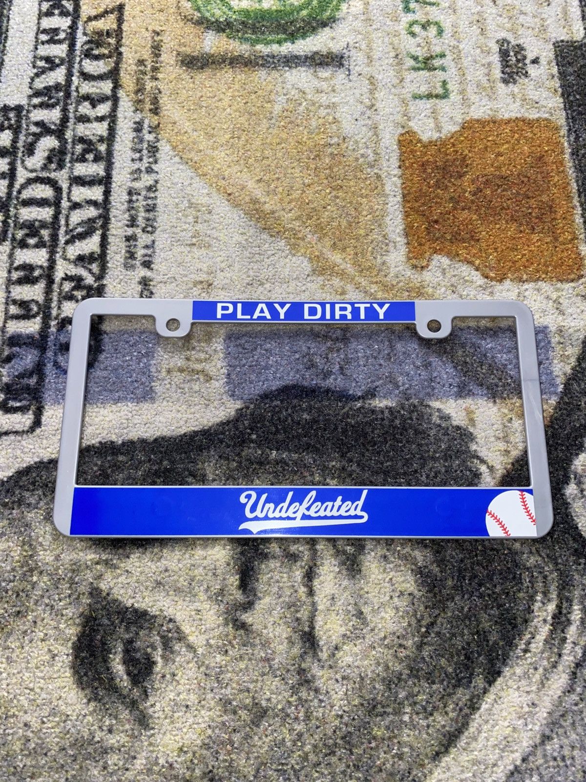 Undefeated Undefeated Play Dirty License Plate | Grailed