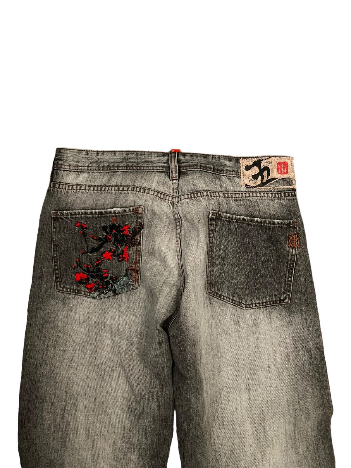 Vintage Y2K Japanese Flower Evisu Like Embroidered Jeans | Grailed