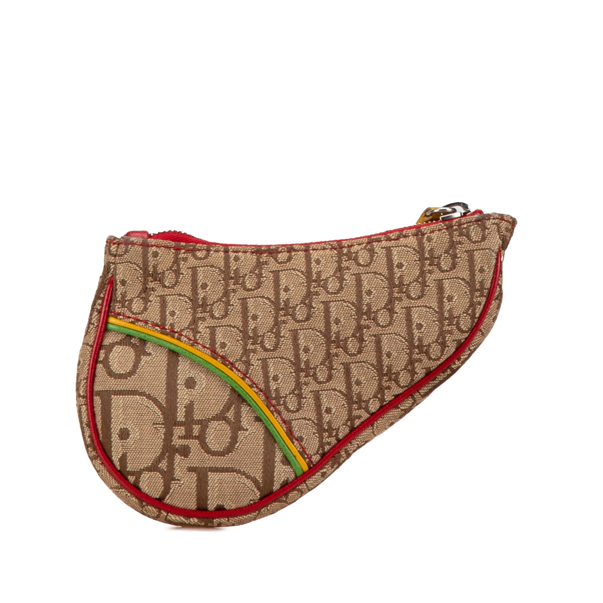 Dior Dior Diorissimo Rasta Saddle Coin Pouch | Grailed