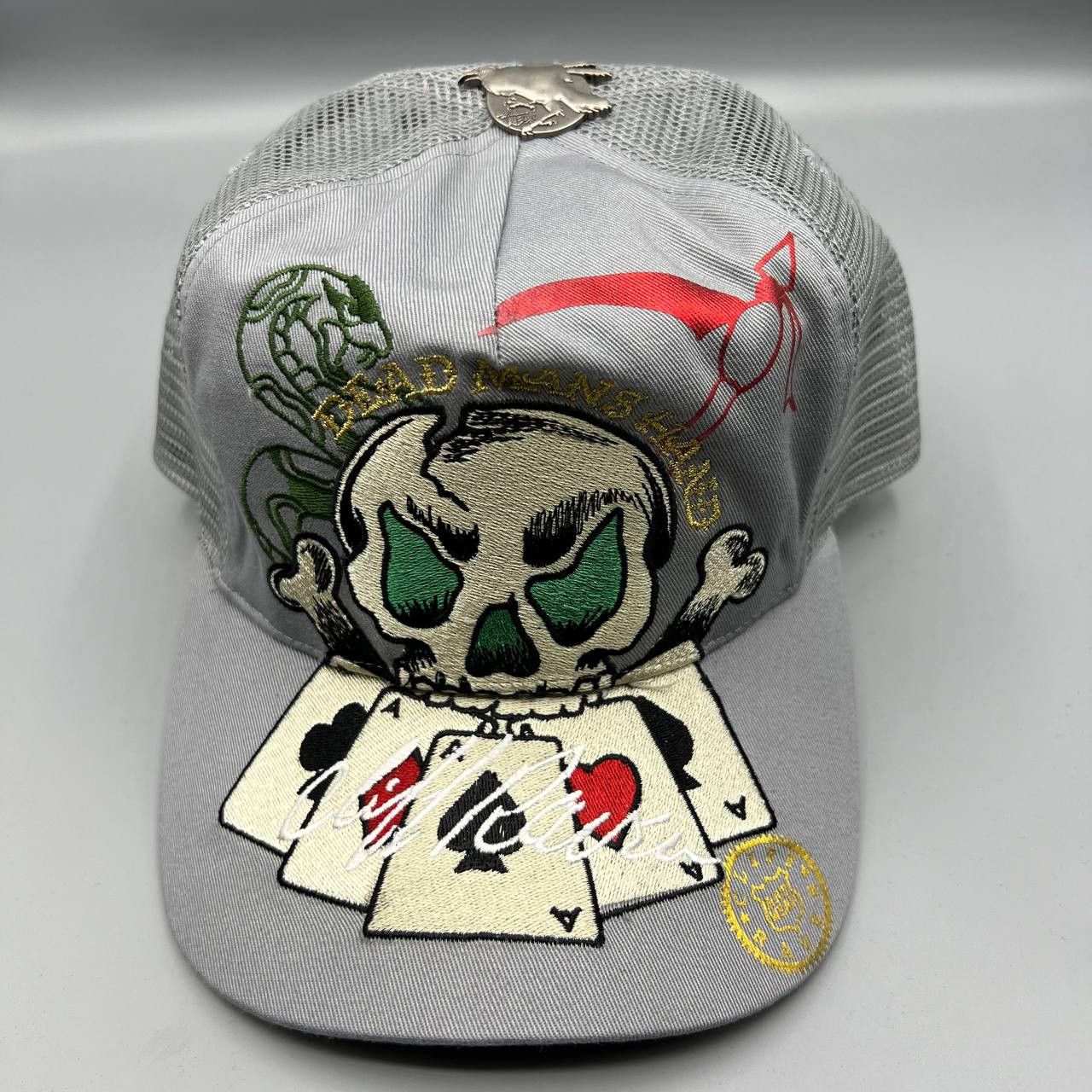 Ed Hardy Vintage Cliff Raven Hat Japanese tattoo Snap back Trucker ...