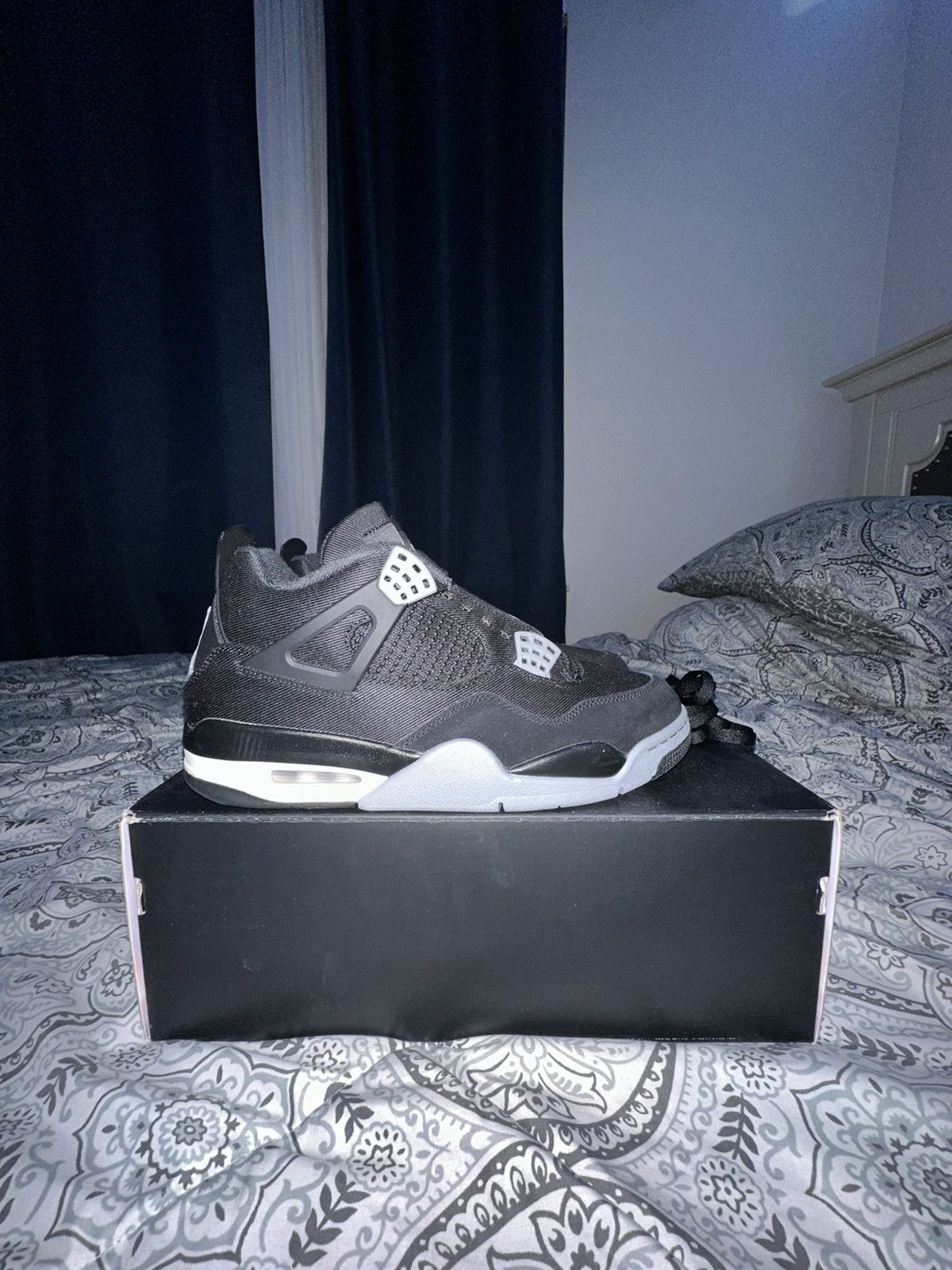 Jordan Brand Jordan 4s Black Canvas | Grailed