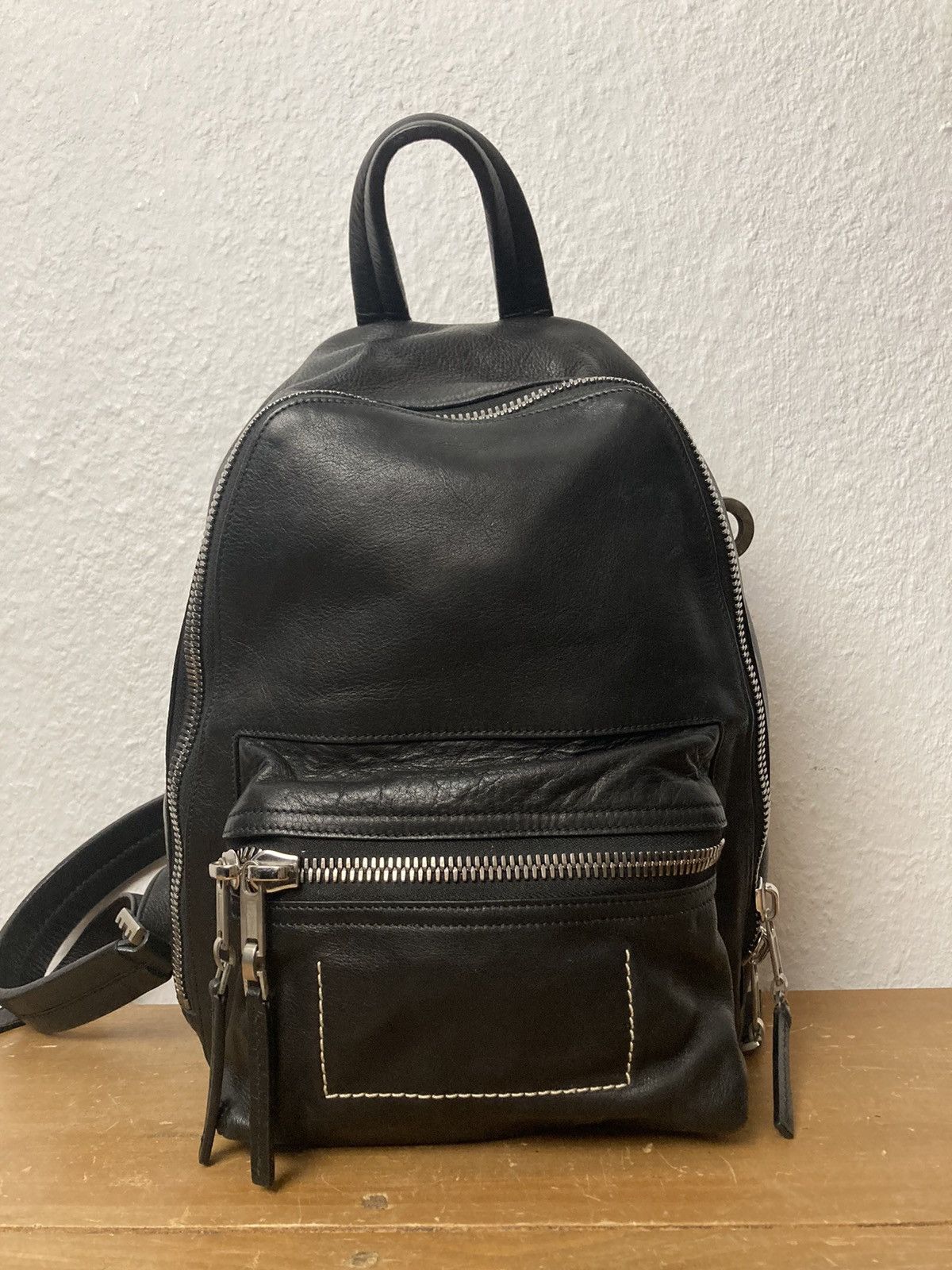 Rick Owens Rick Owens Small Suede-Lined Calf Leather Backpack | Grailed